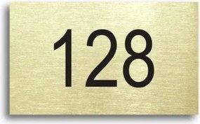 ACCEPT Číslo na dveře - typ 07 (50x30mm) - bílá tabulka - barevný tisk