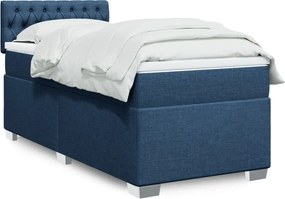 Box spring postel s matrací modrá 80x200 cm textil 3285728