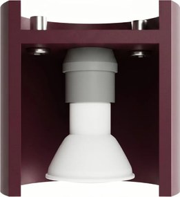 Sollux Lighting Nástěnné svítidlo ORBIS 1 bordó