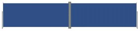 Zatahovací boční markýza modrá 200 x 1 000 cm,  318046