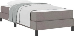 Postel s boxspringem Taupe 90 x 200 cm textil 3398462