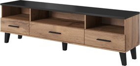 TV stolek Lotta 180 cm dub wotan/černý