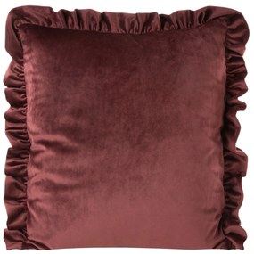 DEKORAČNÍ POVLAK NA POLŠTÁŘ VELVET25 45X45 CM BORDOVÁ