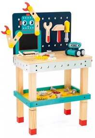 Janod Dřevěná dětská dílna a nářadí 60 ks BricoKids