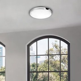 Stropní LED svítidlo BRILONER průměr 28,5cm 13W bílé-chrom 3351016