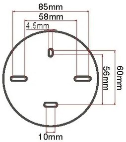 T-LED LED svítidlo SOLE-W bílé Teplá bílá