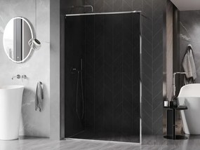 Mexen, Mexen Kioto-XF sprchová stěna s rámem 100 x 202 cm, grafit 10 mm, chrom - 800-100-104-01-40-X