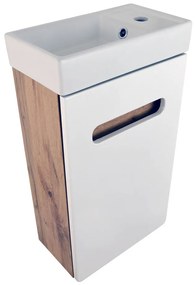 Comodo Koupelnová skříňka s keramickým umyvadlem Lukrecia W 40 P/L