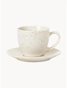Ručně vyrobený malý šálek na čaj's podšálkem Nordic Vanilla