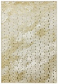 Béžový  koberec Ston Honeycomb Rozměry: 80x150 cm