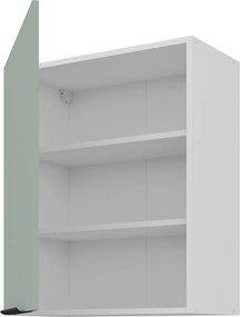 ARIA sb | horní skříňka 60 G-72 1F policová | 60 cm | ANTI FINGERPRINT povrch | bílá/aquamarine