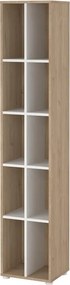 FALCO Knihovna Sigal 587 jackson hickory/bílá