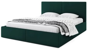 Čalouněná postel HILTON 2, 140x200, zelená