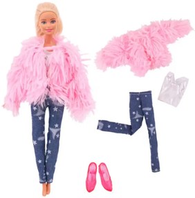 Módní oblečení pro Barbie - sady oblečení Varianta: L365 růžovo modrý set s kalhotami