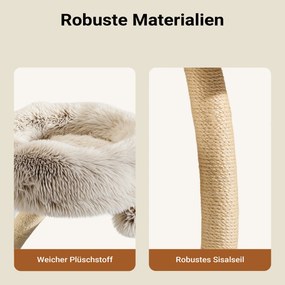 Škrabadlo pro kočky fudajo – 59 × 59 × 155 cm (65775)