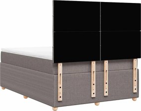 Box spring postel s matrací taupe 140x200 cm textil 3292083