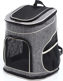 Batoh fudajo – 32 × 27 × 40 cm, 6 kg, černá / šedá (63421)