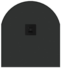 Nástěnné zrcadlo černé 80x35 cm oválné - Default Title
