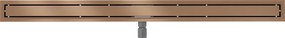 Mexen Flat M13 liniový odtok 2v1 110 cm, kartáčovaná měď - 1C10110
