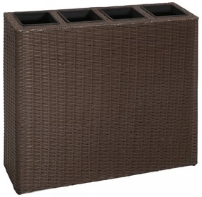 Vyvýšený zahradní truhlík polyratan Dekorhome