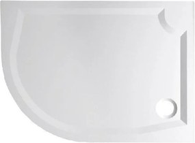 Gelco Vaničky - Sprchová vanička RIVA, 1200x900 mm, pravá, bílá GR12090R