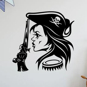Samolepka Pirátka hlava