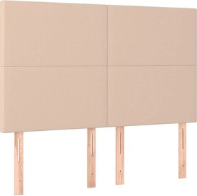 Box spring postel s matrací cappuccino 140x200 cm umělá kůže 3128918