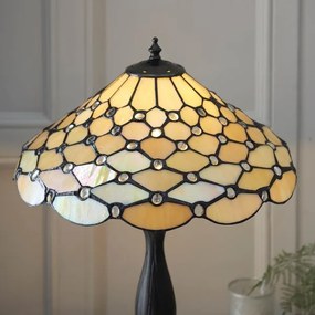 Endon 64301 - Stolní lampa Tiffany PEARL 1xE27/60W/230V pr. 37 cm