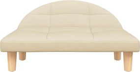 Pelíšek pro psy krémový 70 x 52 x 30 cm textil 171932