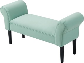 HOMCOM Lavička na postel, čalouněná lavička, sedací lavička, chodbičková lavička do ložnice, nosnost až 130 kg, plachtovina, zelená, 102 x 36 x 51 cm
