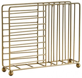 Stojánek na ubrousky Iron Antique Brass, měděná barva, kov
