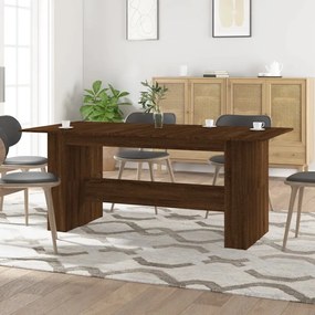 Jídelní stůl hnědý dub 180 x 90 x 76 cm kompozitní dřevo