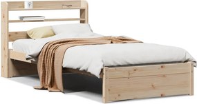 Rám postele s čelem 75 x 190 cm masivní borovice 3306720