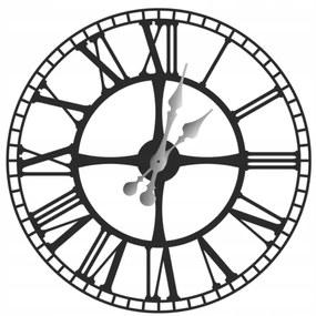 RMP Nástěnné kovové hodiny 40cm černé