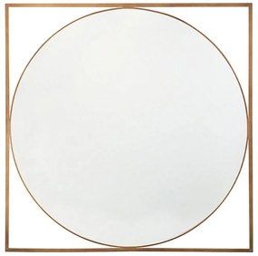 Nástěnné zrcadlo 76 x 76 cm zlaté NIHOA Beliani