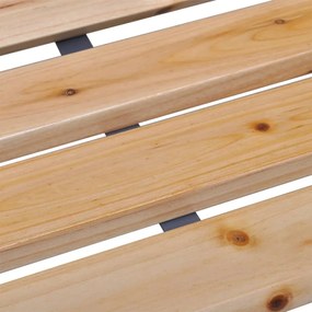 Zahradní lavice 112 cm masivní jedlové dřevo - Default Title