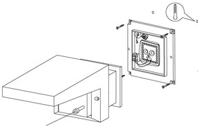 Eglo 95097 - Venkovní nástěnné svítidlo DESELLA 1 LED/10W/230V IP54