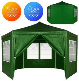 Bestent Zahradní altán 2x2x2m skládací + 6 stěn s oknem zelený