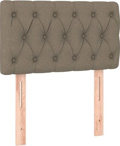 Box spring postel s matrací a LED taupe 80 x 200 cm textil 3133913