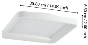 Eglo 901249 - LED Stmívatené stropní svítidlo LORETELLO LED/12W/230V bílá + DO