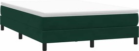 Postel Box Spring bez matrace tmavě zelená 160x220 cm samet 3315882