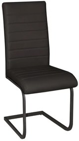 Jídelní židle Arden, černá ekokůže