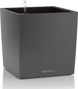 Květináč Lechuza Cube Premium 30 samozavlažovací Antracit Metallic