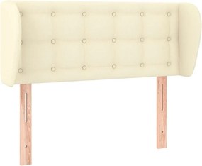 Čelo postele typu ušák krémové 93x23x78/88 cm umělá kůže 3117224
