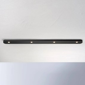 Stropní svítidlo Bopp Close LED, čtyřsvětelné, černé