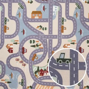 Vopi, AKCE: 200x300 cm Dětský kusový koberec Scanroad 39 - neúčtujeme odřezky z role - obšitý ze všech stran, šíře, vícebarevná, filc, dětský pokoj