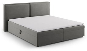 Šedá boxspring postel s úložným prostorem 160x200 cm Arendal – Cosmopolitan Design