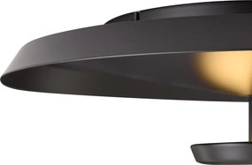 Moderní stropní svítidlo matně černé vč. LED s 3-stupňovým stmíváním - Sombra