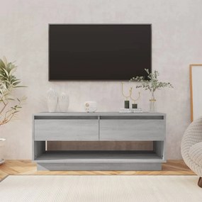 TV stolek šedý sonoma 102 x 41 x 44 cm dřevotříska - Default Title