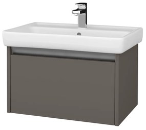 Dřevojas Koupelnová skříň BONO SZZ 70 (umyvadlo Q) Varianta: N03 Graphite / N03 Graphite